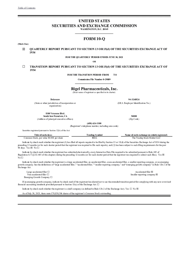 Fillable Online Quarterly Report Pursuant to Section 13 or 15(d) of the ...