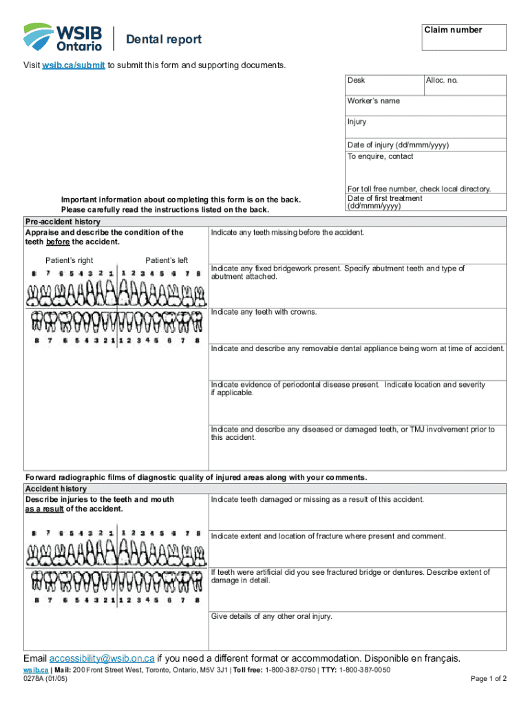 Fillable Online Direction of AuthorizationClaims (Form 1824A)WSIB ...