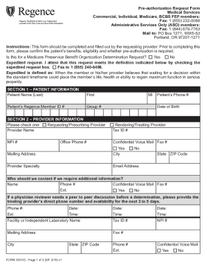 Fillable Online Pre-authorization Request for Medical Services Fax ...