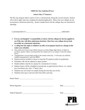 Fillable Online Flex Day Program for Seniors Fax Email Print - pdfFiller