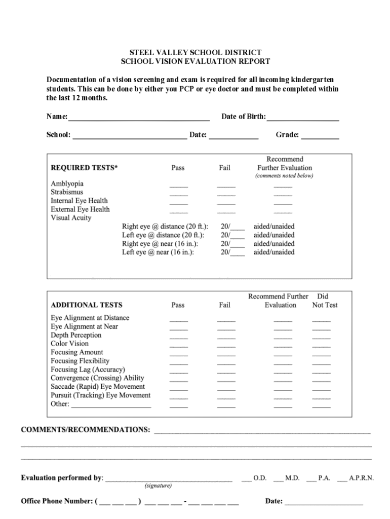 Fillable Online KG REGISRTATION EYE EXAM FORM (1).docx Fax Email Print ...