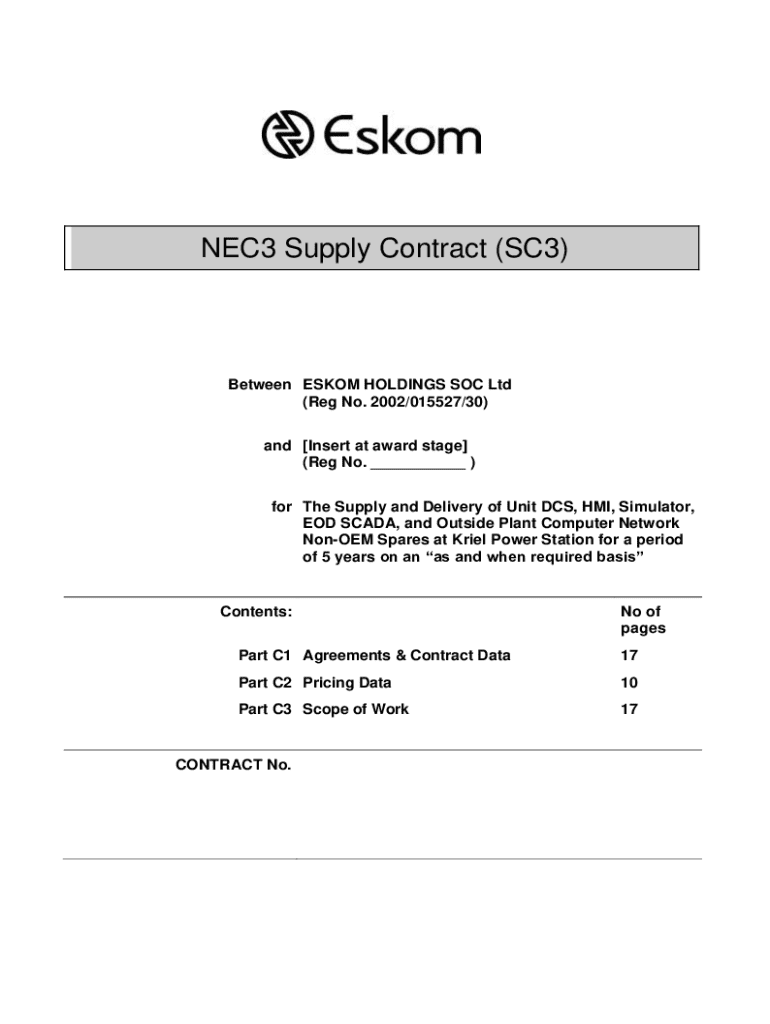 Fillable Online for The Supply and Delivery of Unit DCS, HMI, Simulator ...