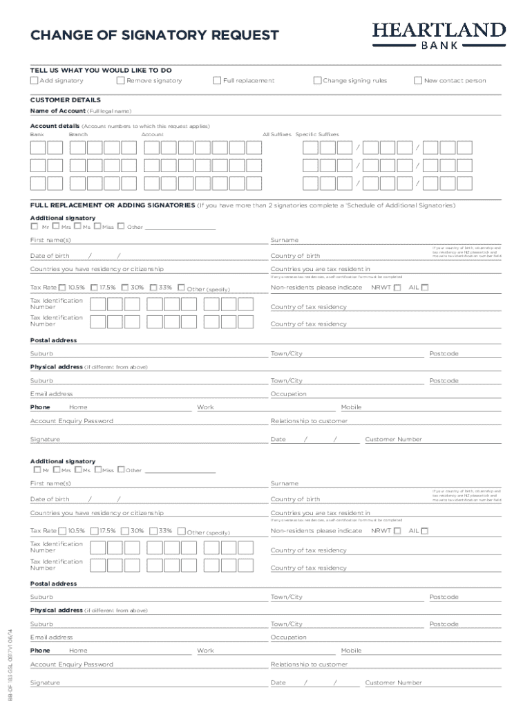 Fillable Online Request Letter For Change in Authorized SignatoriesPDF ...