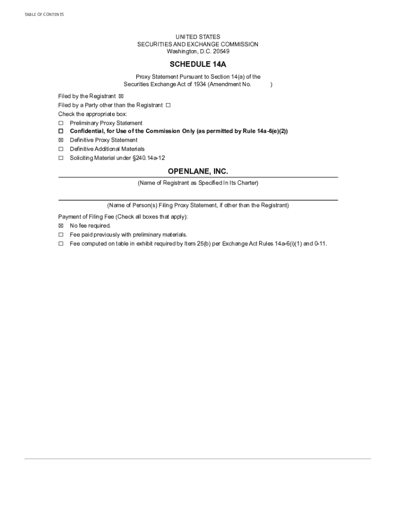 Fillable Online Proxy Statement Pursuant to Section 14(a) of the ...