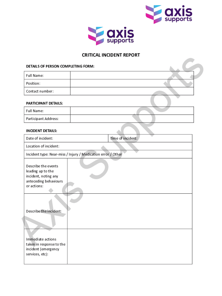 Fillable Online Solved Incident report form (for use in Activity 19 as ...