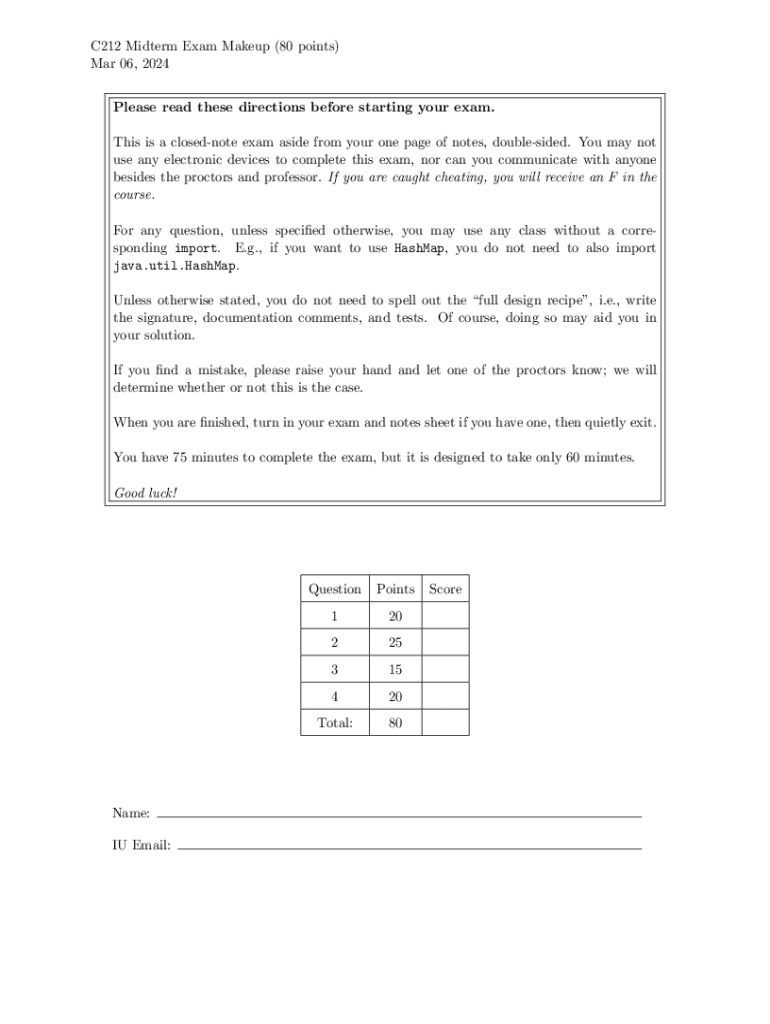 Fillable Online Coding Midterm Pre-test Flashcards Fax Email Print ...