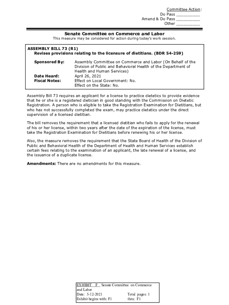 Fillable Online Revisions to Dietitian Licensure Provisions Fax Email ...