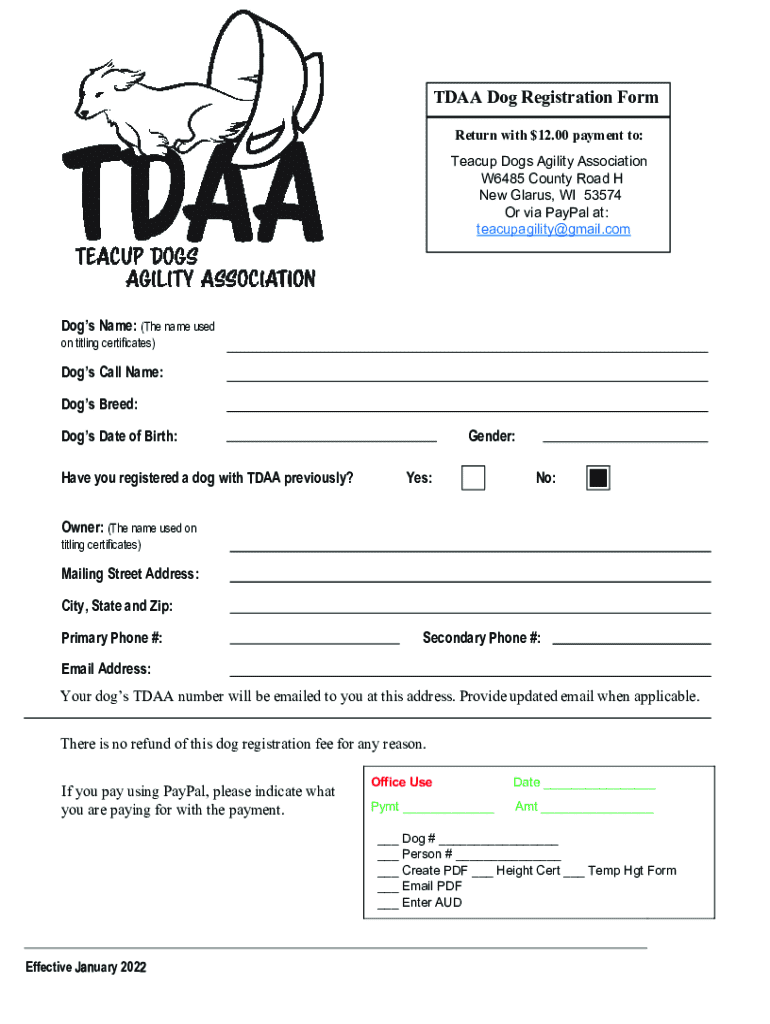 Fillable Online Muddy Paws Agility Trial - April 16, 2023 Fax Email ...