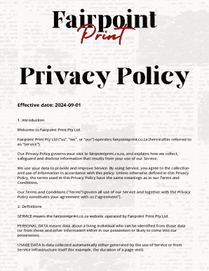 Fillable Online Privacy Policy Fax Email Print - pdfFiller