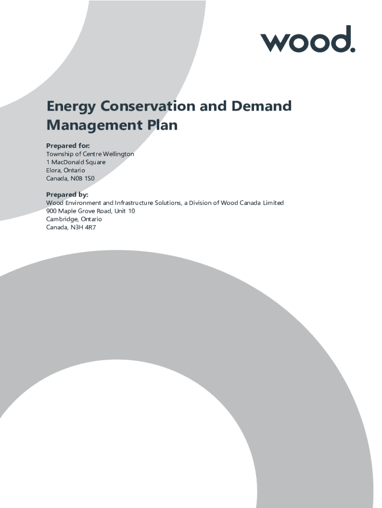 Fillable Online Energy Conservation and Demand Management Plan for ...