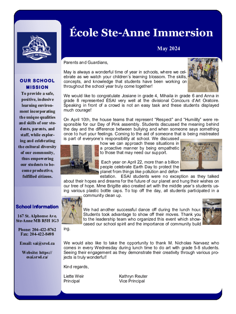 Fillable Online May 2024 Newsletter Fax Email Print - pdfFiller