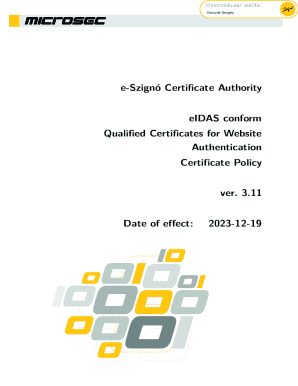 Fillable Online Certificate Policy for Qualified Certificates for ...