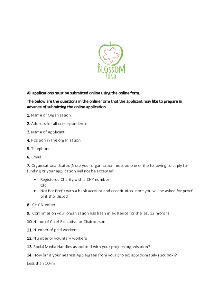 Fillable Online applications must be submitted online using the online form. Fax Email Print ...