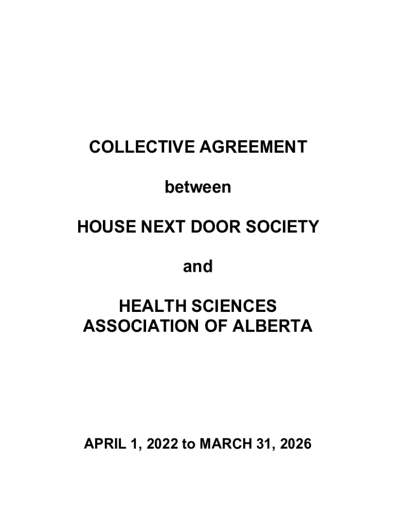 Fillable Online HSAA GSS Collective Agreement 2020-2024 - Covenant Health Fax Email Print ...