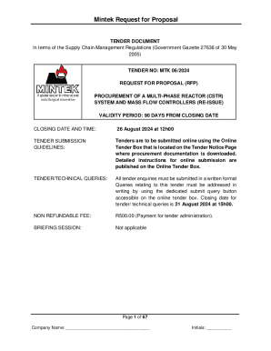 Fillable Online Request for Proposal for Procurement of a Multi-phase Reactor System and Mass ...