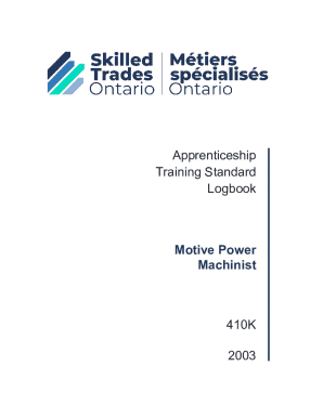 Fillable Online Motive Power Machinist Training Standard Fax Email ...