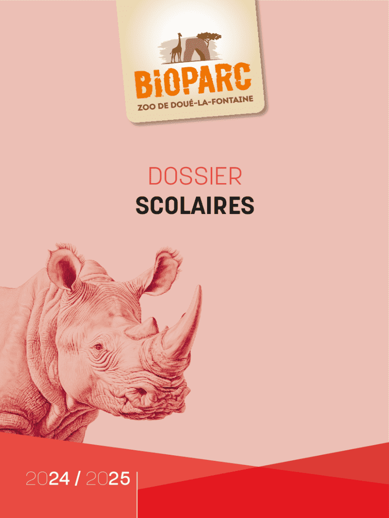 Remplissable en ligne Scolaires - Bioparc Zoo de Dou la Fontaine Fax Email Imprimer - pdfFiller