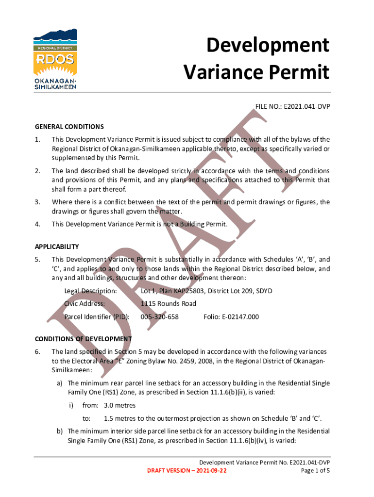 Fillable Online Delegation of Minor Variances Fax Email Print - pdfFiller