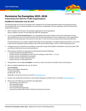 Fillable Online Permissive Tax Exemption 2025–2026 Instructions Fax Email Print - pdfFiller