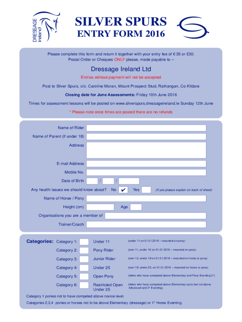 Fillable Online Barrel Racing Form Fax Email Print - pdfFiller