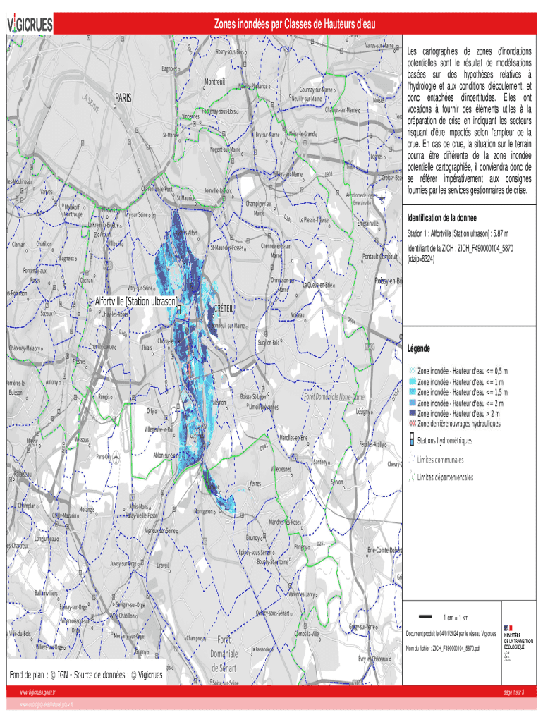 Remplissable en ligne Cartes de prvision des inondations Fax Email ...