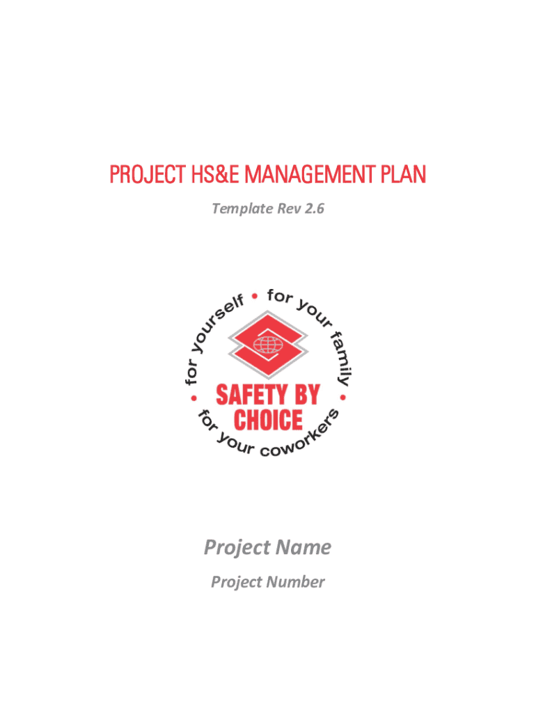 Fillable Online Project Health, Safety, & Environmental Management Plan ...