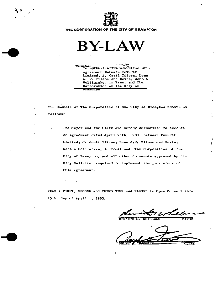 Fillable Online --TO authorize the execution of an Fax Email Print ...