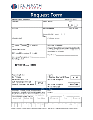 Fillable Online Pathology Request Form Fax Email Print - pdfFiller