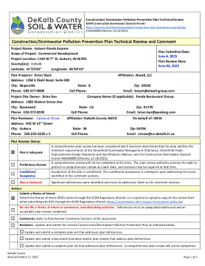 Fillable Online Construction/stormwater Pollution Prevention Plan ...