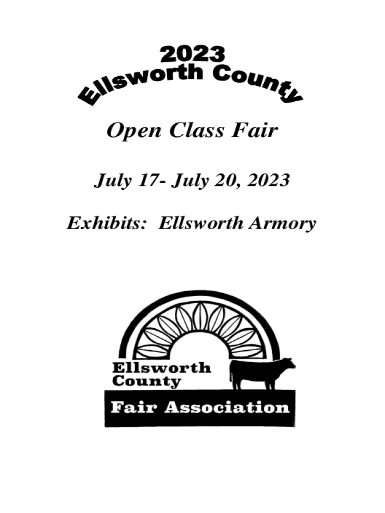 Fillable Online 2023 Ellsworth County Open Class Fair Fax Email Print ...