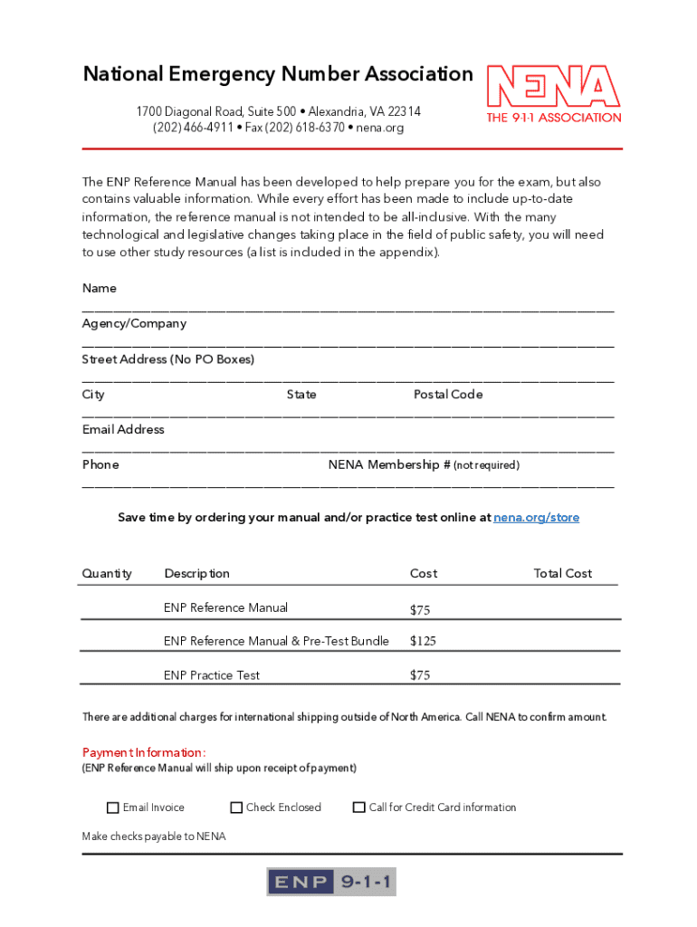 Fillable Online Anyone sat for the NENA ENP exam? : r/911dispatchers Fax Email Print - pdfFiller