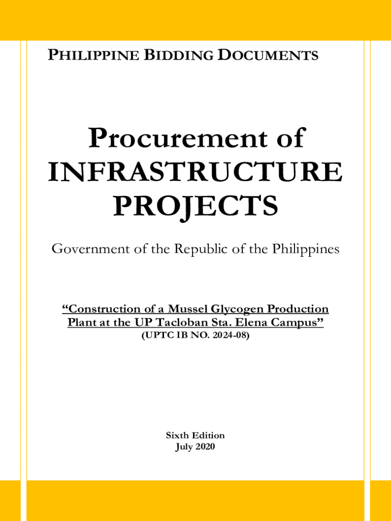 Fillable Online Procurement of Infrastructure Projects: Mussel Glycogen ...