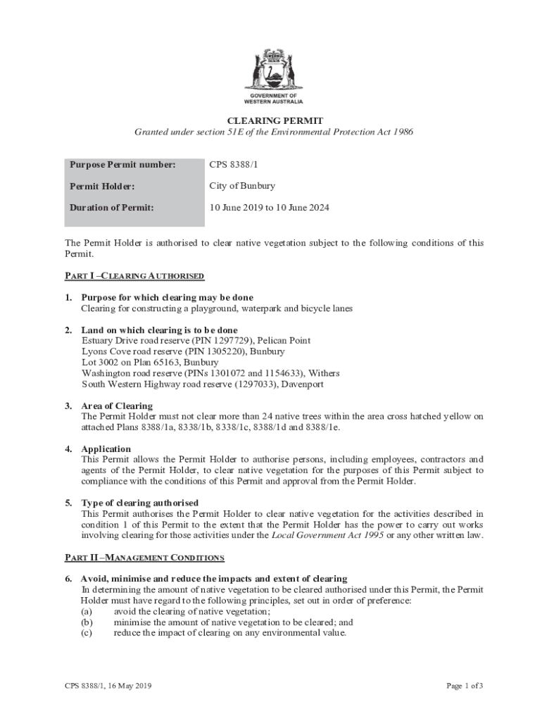 Fillable Online 4383400004 DEC Permit Conditions FINAL Page 1 ... - NY ...