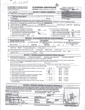 Fillable Online Fema Elevation Certificate Fax Email Print - pdfFiller