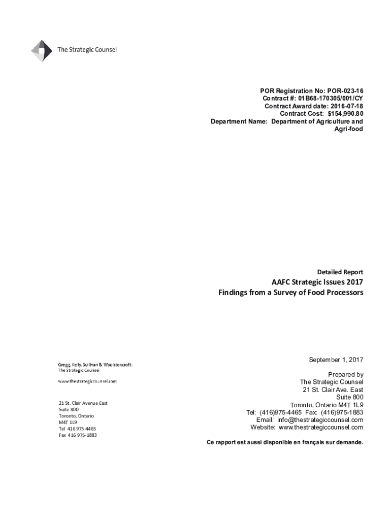 Fillable Online Strategic Issues Wave V - Processors Report Fax Email ...