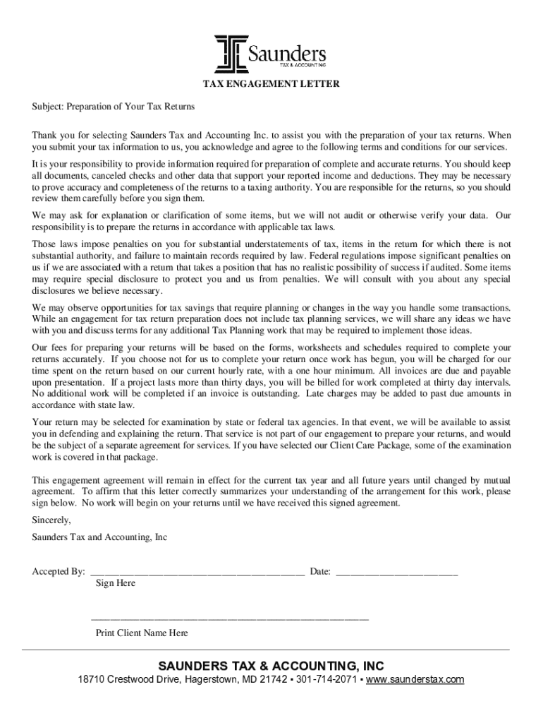 Fillable Online Preparation of Your Tax Returns Fax Email Print - pdfFiller