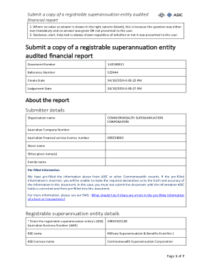 Fillable Online Military Superannuation and Benefits Scheme Financial ...