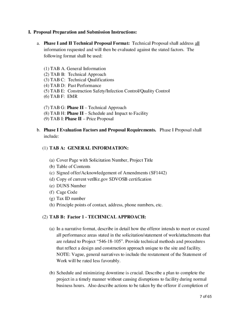 Fillable Online Proposal Submission Guidelines for Project 546-18-105 Fax Email Print - pdfFiller