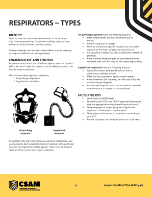 Fillable Online Respirators: Understanding Air-purifying and Supplied ...