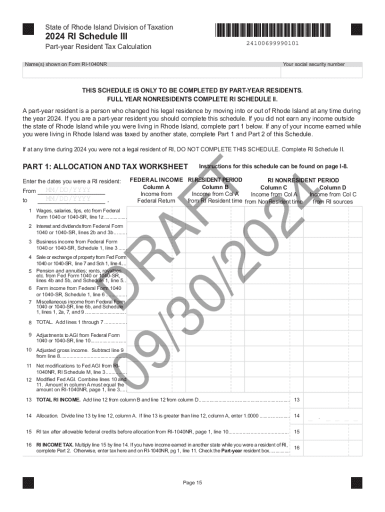 Fillable Online Part-year Resident Tax Calculation Fax Email Print ...