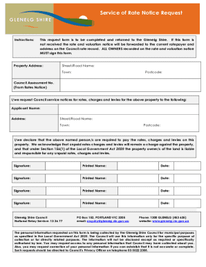 Fillable Online Rate Notice Request Form Fax Email Print - pdfFiller