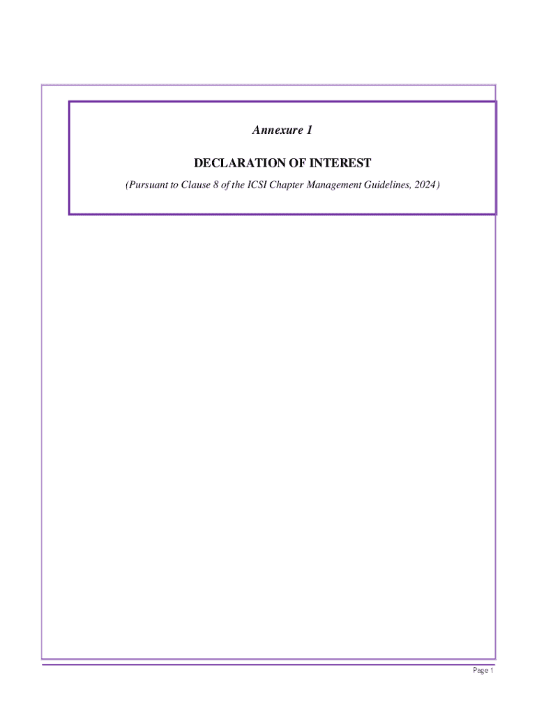 Fillable Online ICSI (MANAGEMENT AND DEVELOPMENT OF ... Fax Email Print - pdfFiller