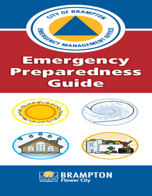 Fillable Online Brampton Emergency Preparedness Guide Fax Email Print ...