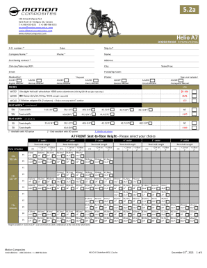 Fillable Online Order Form for Helio A7 Wheelchair Fax Email Print ...