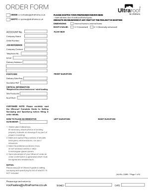 Fillable Online Ultraroof Order Form Fax Email Print - pdfFiller