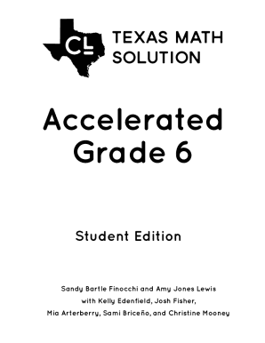 Fillable Online Accelerated Grade 6 Mathematics Fax Email Print - pdfFiller