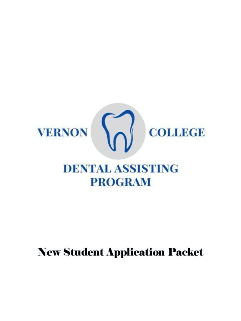 Fillable Online Fillable Online Vernon College Dental Assisting Program ...