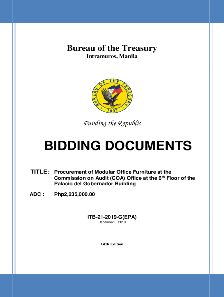 Fillable Online Procurement of Modular Office Furniture at the Coa Office Fax Email Print ...