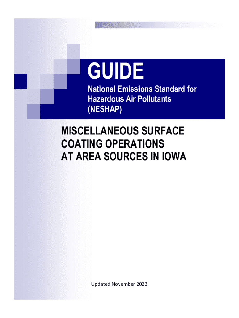Fillable Online 6H Guide: Surface Coating Operations at Area Sources Fax Email Print - pdfFiller