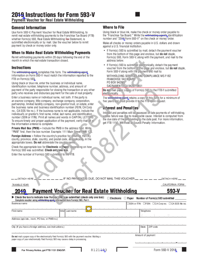 Fillable Online Payment Voucher for Real Estate Withholding Fax Email ...